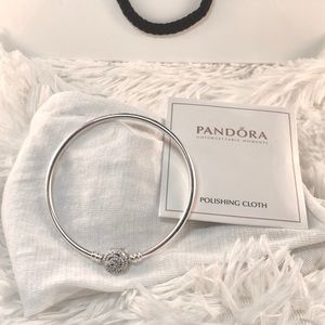 Pandora | Jewelry | Pandora Beauty And The Beast Bangle | Poshmark